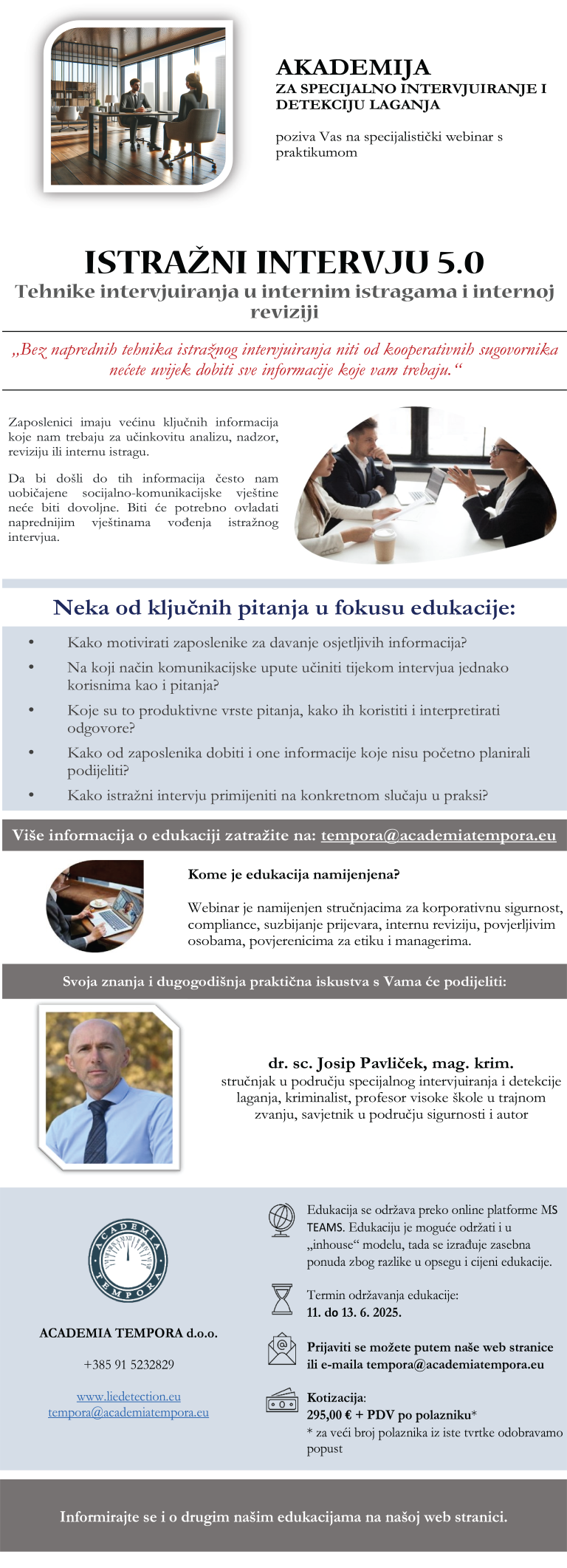 ISTRAŽNI INTERVJU 5.0 Tehnike intervjuiranja u internim istragama i ...